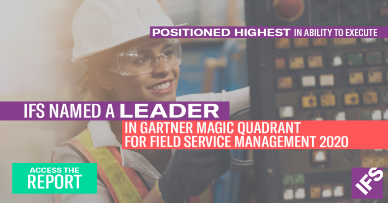 IFS a Leader in Gartner’s Magic Quadrant for Field Service Management